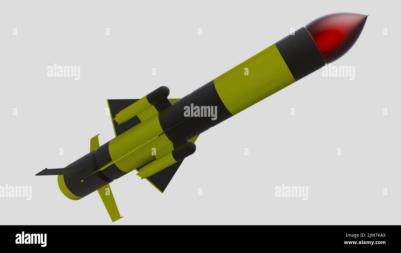 rocket missile ammo war conflict militar warhead nuclear weapon nuke 3d ...