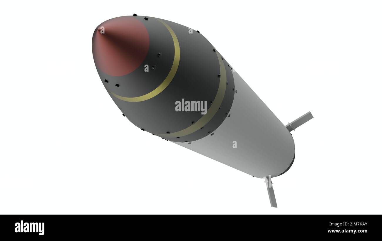 rocket missile ammo war conflict militar warhead nuclear weapon nuke 3d ...