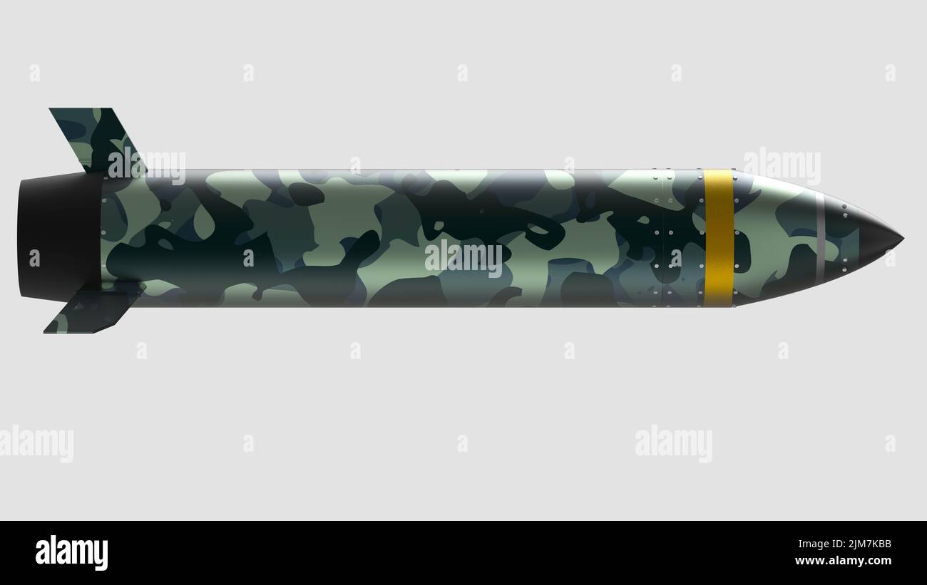 rocket missile ammo war conflict militar warhead nuclear weapon nuke 3d ...