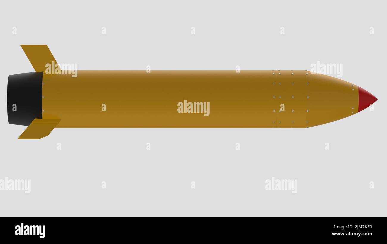 rocket missile ammo war conflict militar warhead nuclear weapon nuke 3d ...