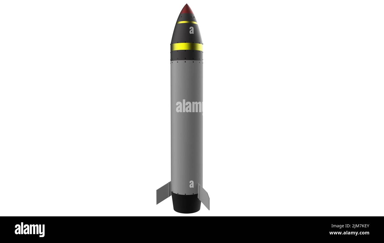 rocket missile ammo war conflict militar warhead nuclear weapon nuke 3d ...