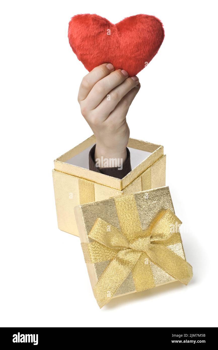 Hand offering heart symbol hi-res stock photography and images - Alamy