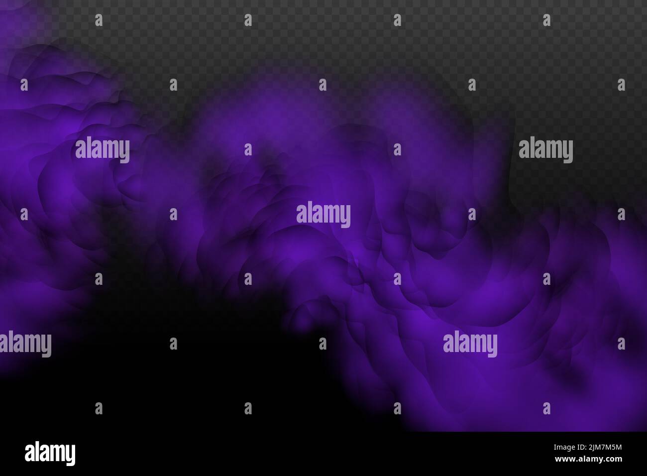 Purple poisonous gas, dust and smoke effect.Realistic scary mystical ...