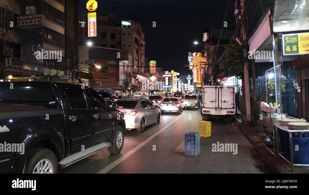 After Dark Yaowarat Road Chinatown Bangkok Thailand Stock Photo - Alamy