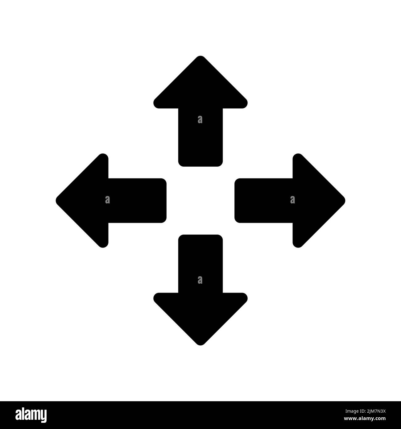 Four arrows logo hi-res stock photography and images - Alamy