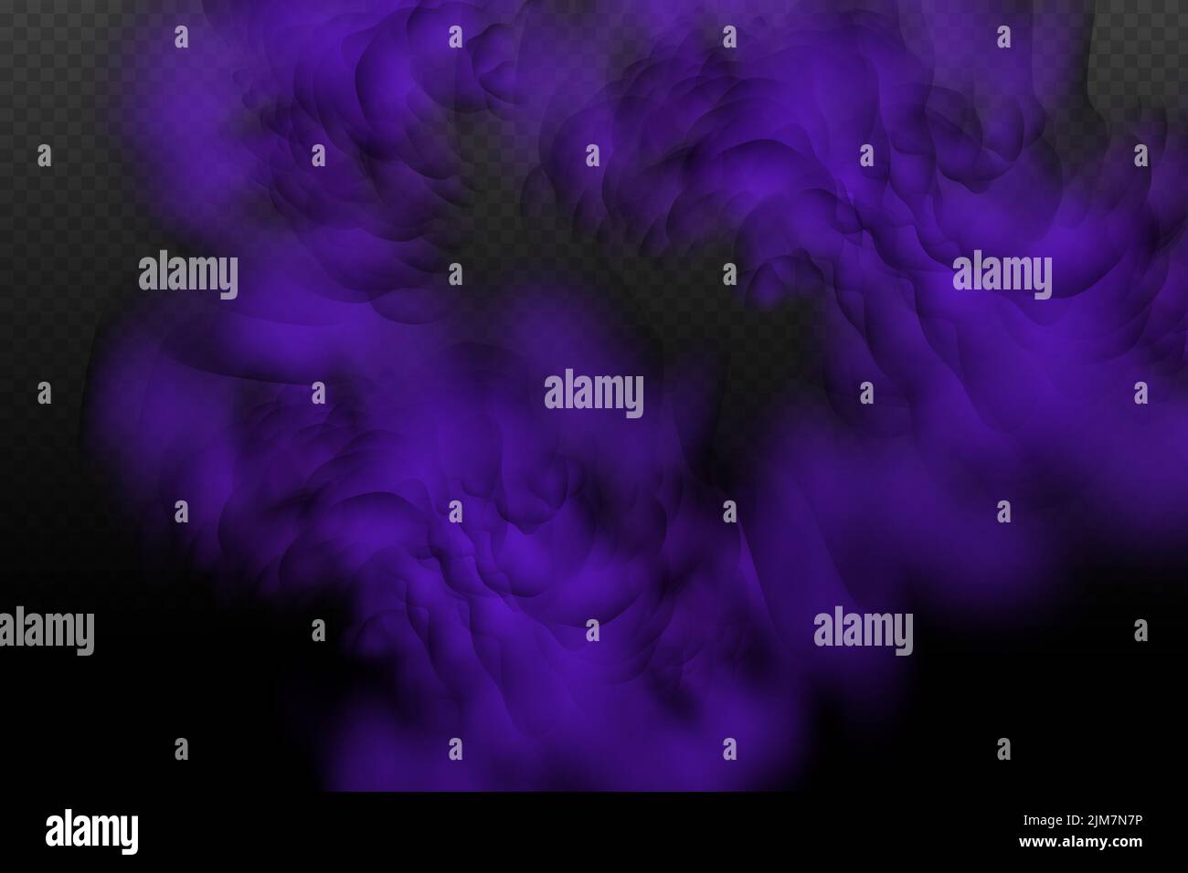 Purple poisonous gas, dust and smoke effect.Realistic scary mystical ...