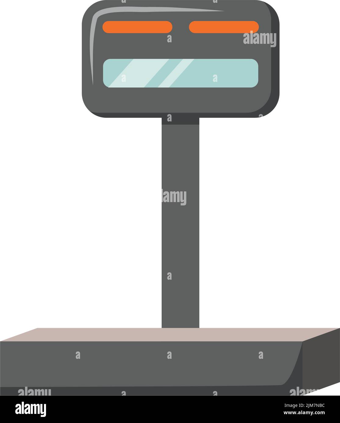 Industrial weighing scale semi flat color vector object Stock Vector ...