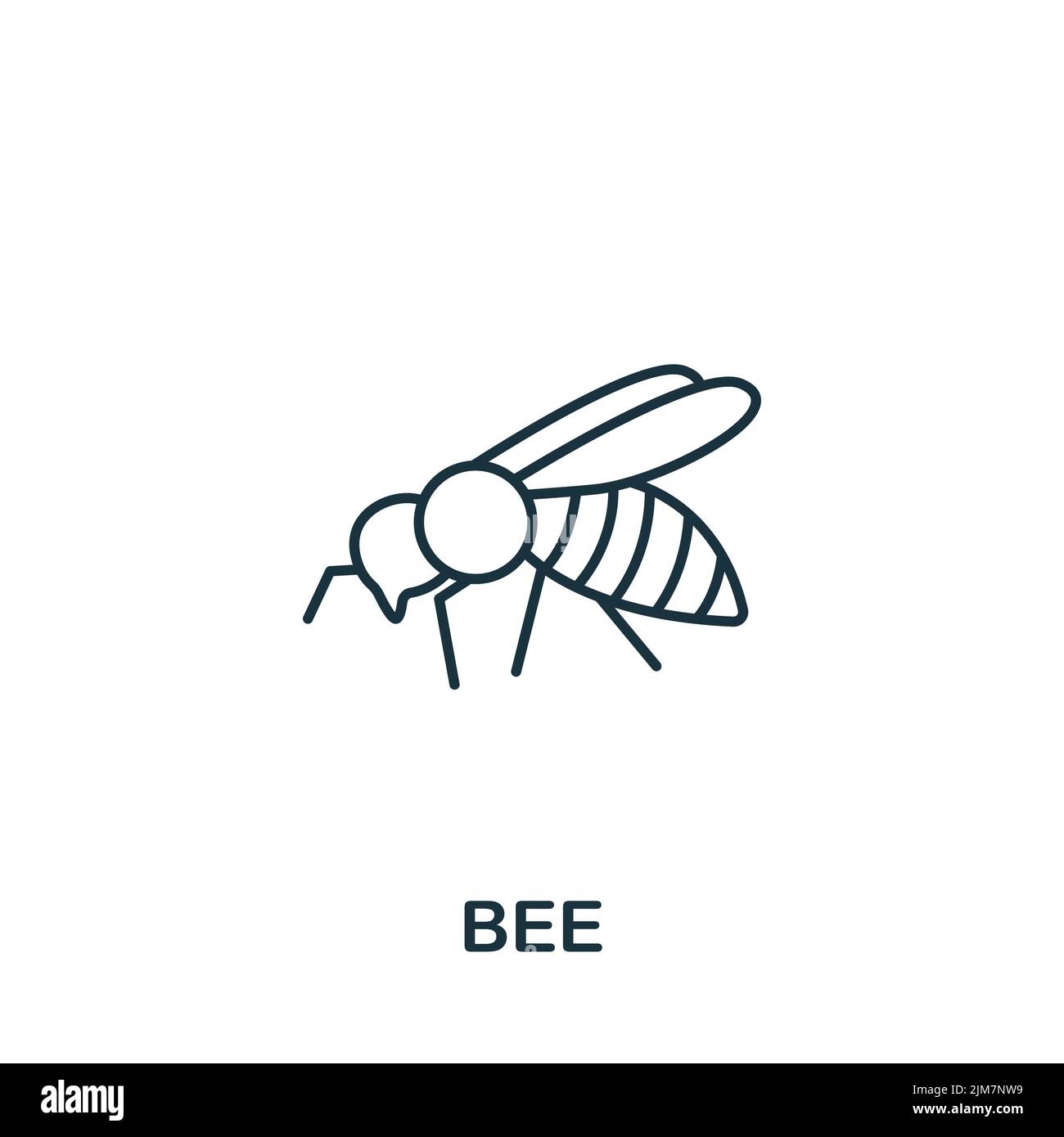 Bee icon. Monochrome simple Bee icon for templates, web design and ...