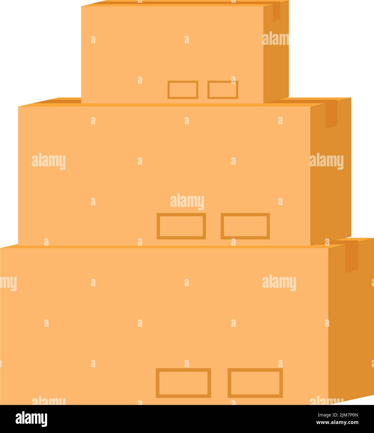 Stack of parcels Stock Vector Images - Alamy
