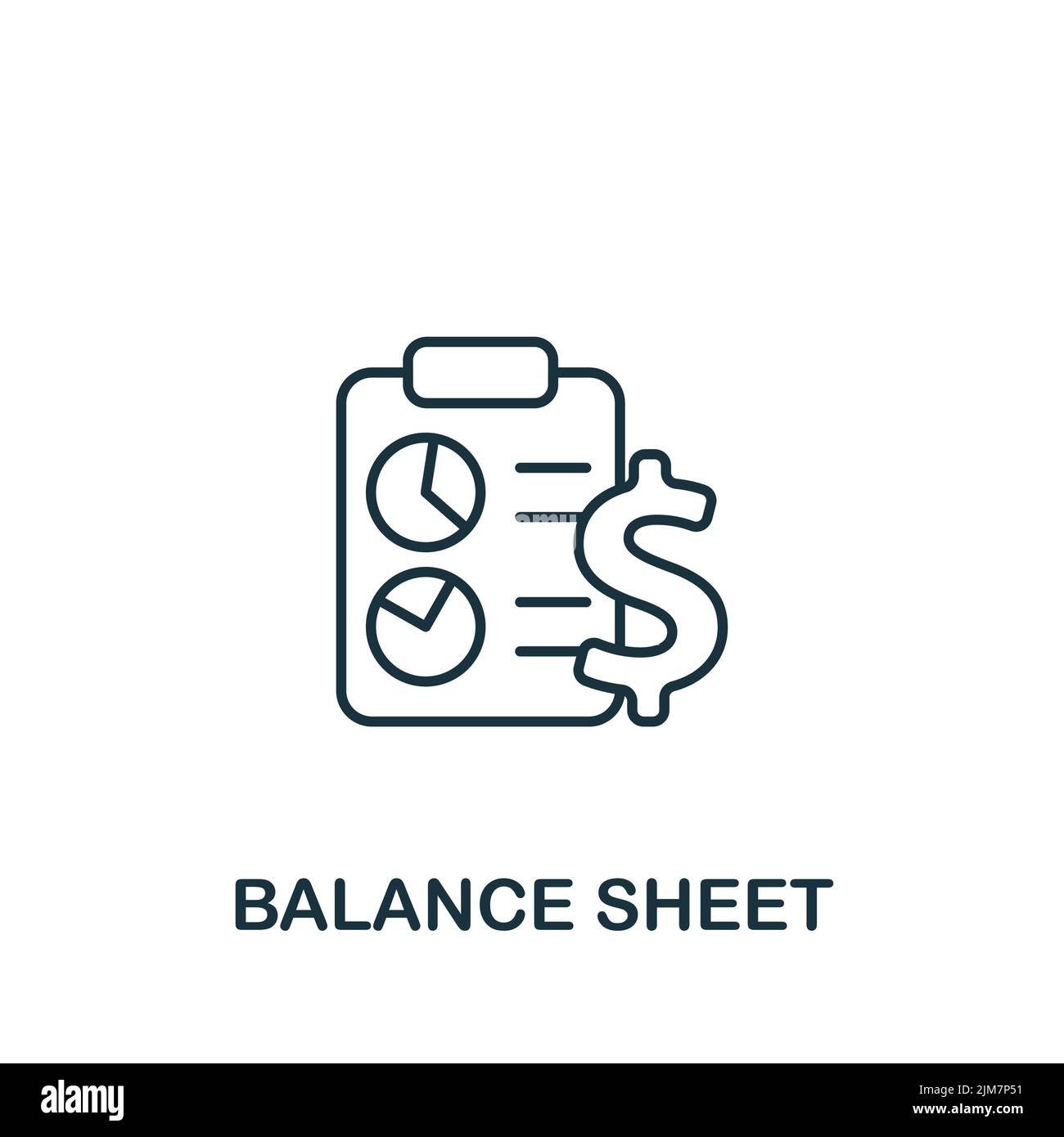 Balance Sheet icon. Monochrome simple Accounting icon for templates ...