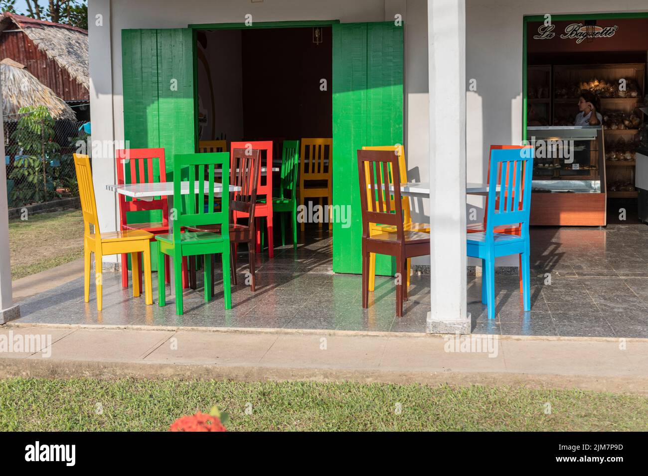 A colourful cafe bar in Vinales, Cuba Stock Photo - Alamy