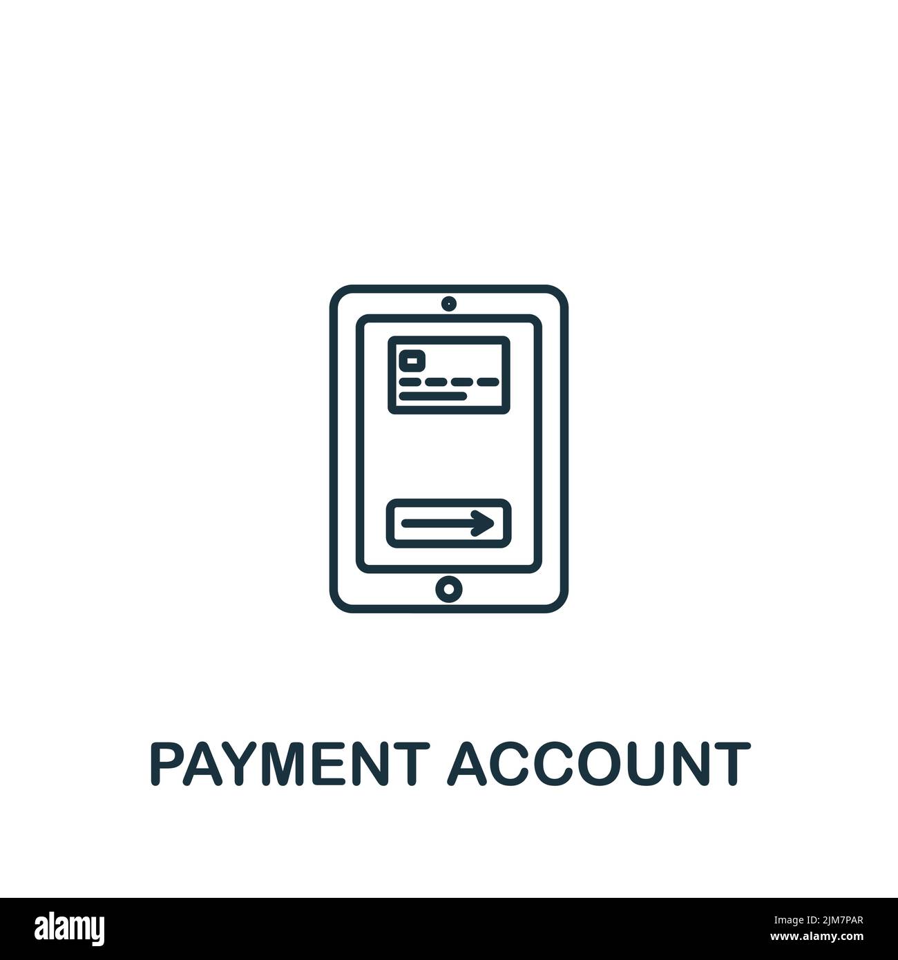 Payment Account icon. Monochrome simple Accounting icon for templates ...