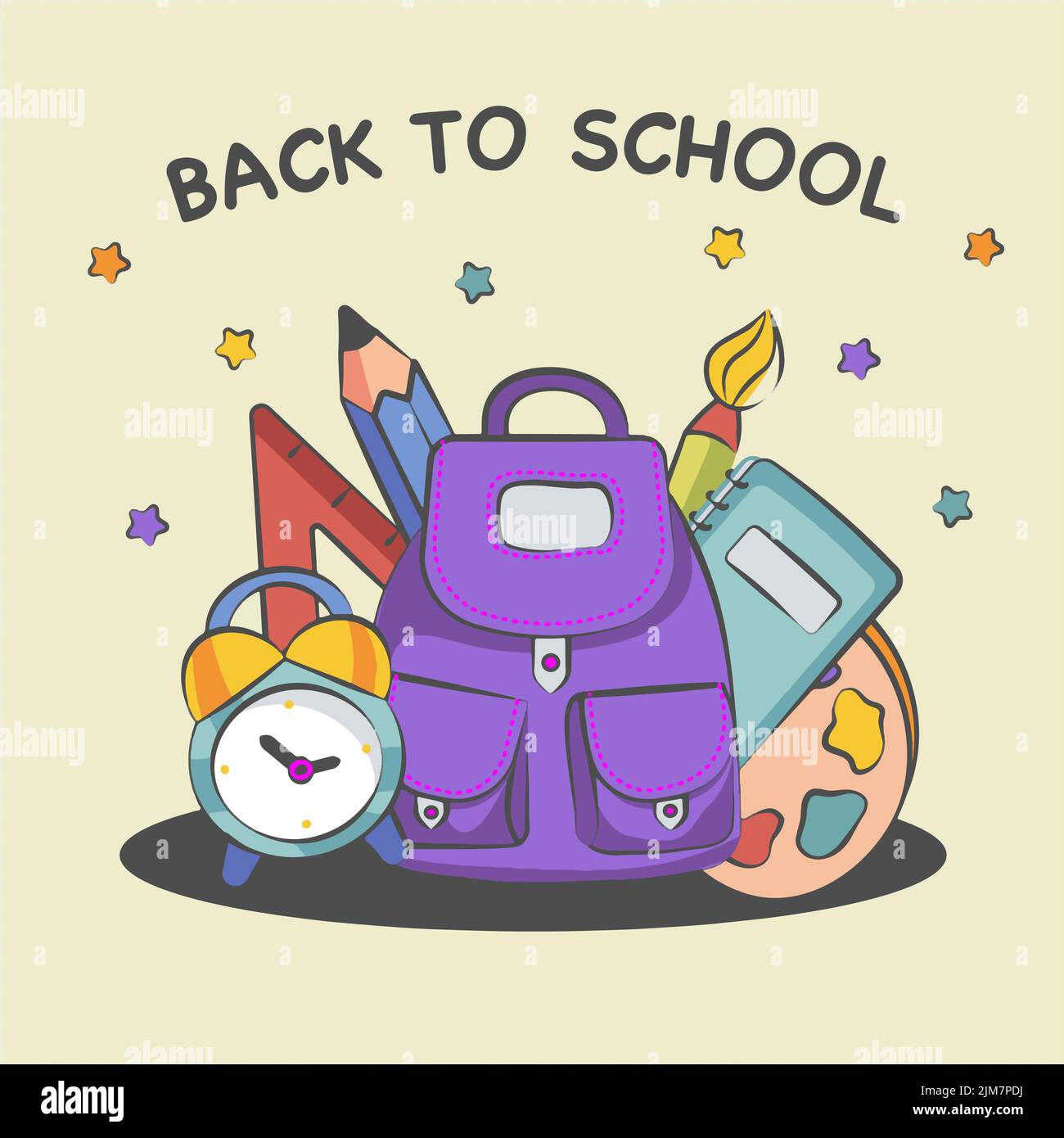 Alarm clock pencil Stock Vector Images - Alamy