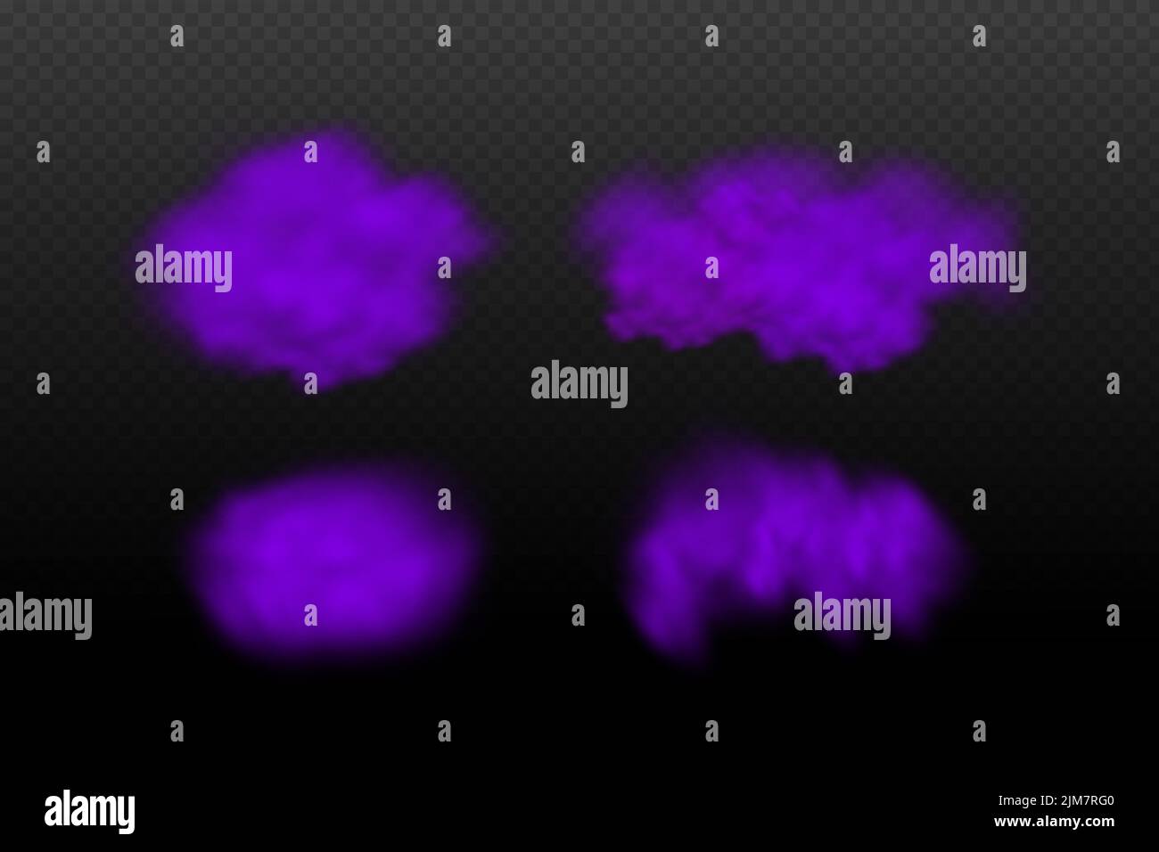 Purple poisonous gas, dust and smoke effect.Realistic scary mystical ...