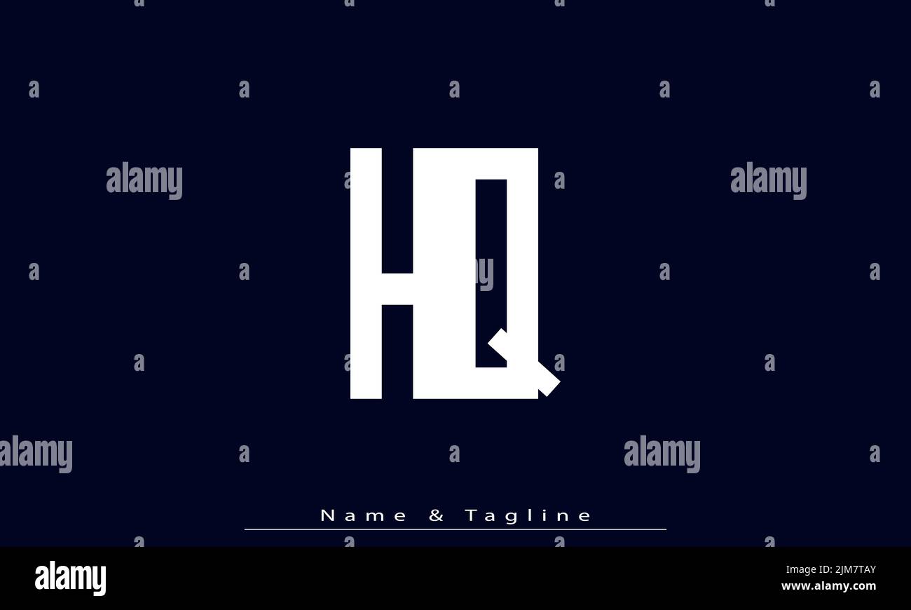 Hq letters Stock Vector Images - Alamy