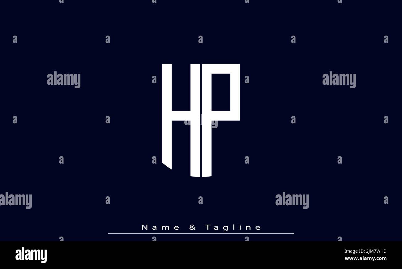 Hp letters Stock Vector Images - Alamy