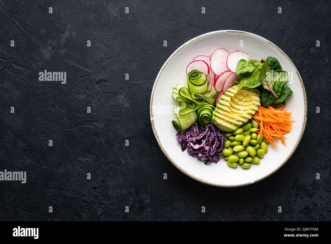 Vegan Buddha bowl with Vegetable Stock Photo - Alamy