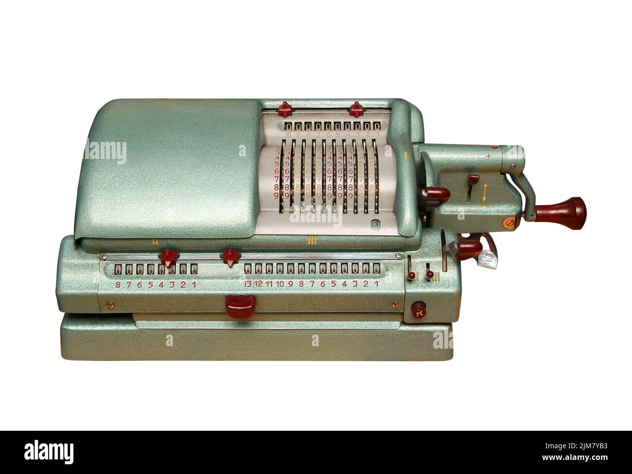 Old fashioned calculator Cut Out Stock Images & Pictures - Alamy