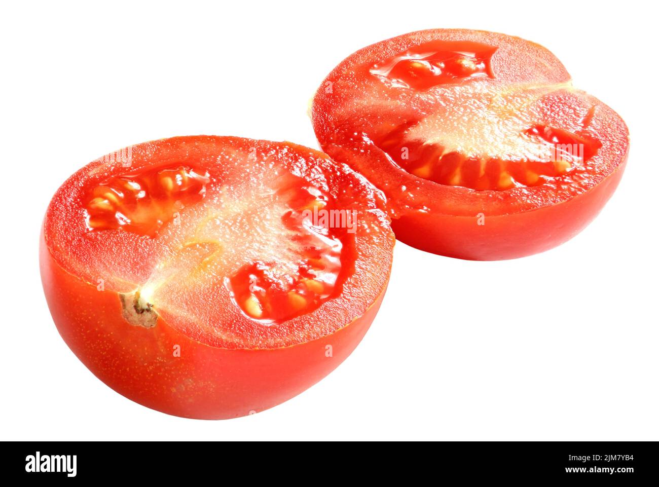 Fresh tomato half vegetable Cut Out Stock Images & Pictures - Alamy