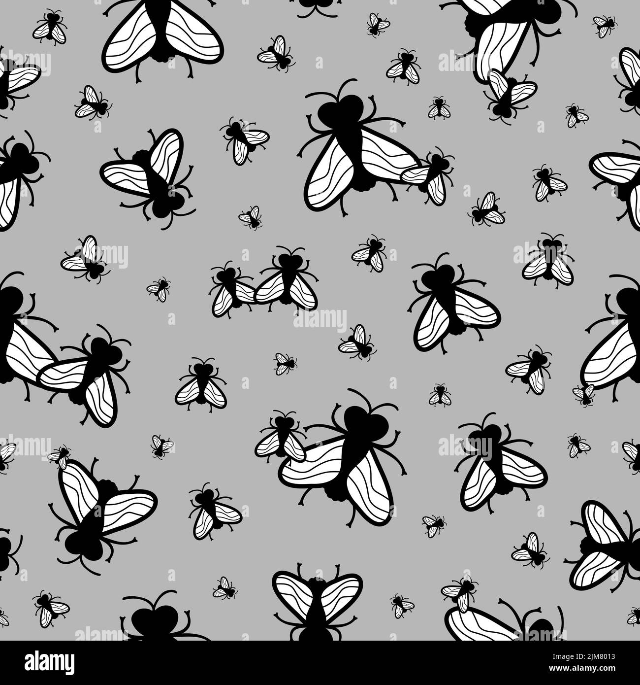 Fly seamless pattern art.Vector style cartoon illustration design ...