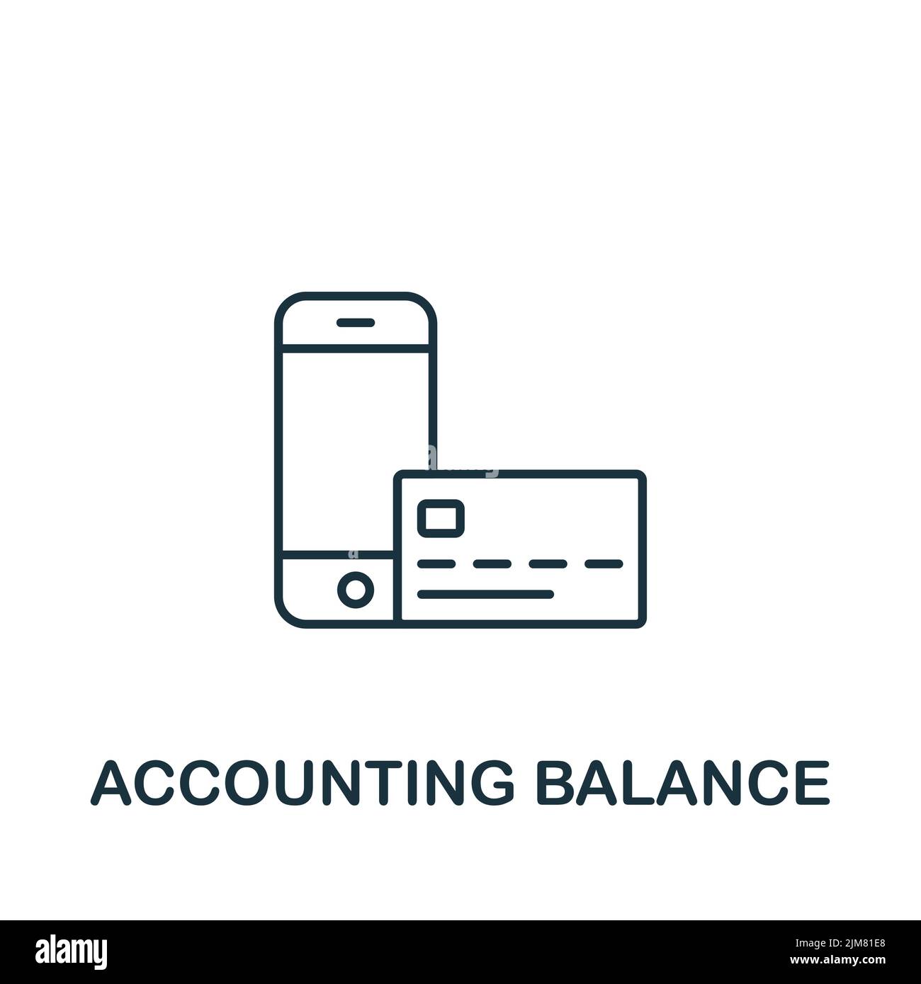 Accounting Balance icon. Monochrome simple Accounting icon for ...