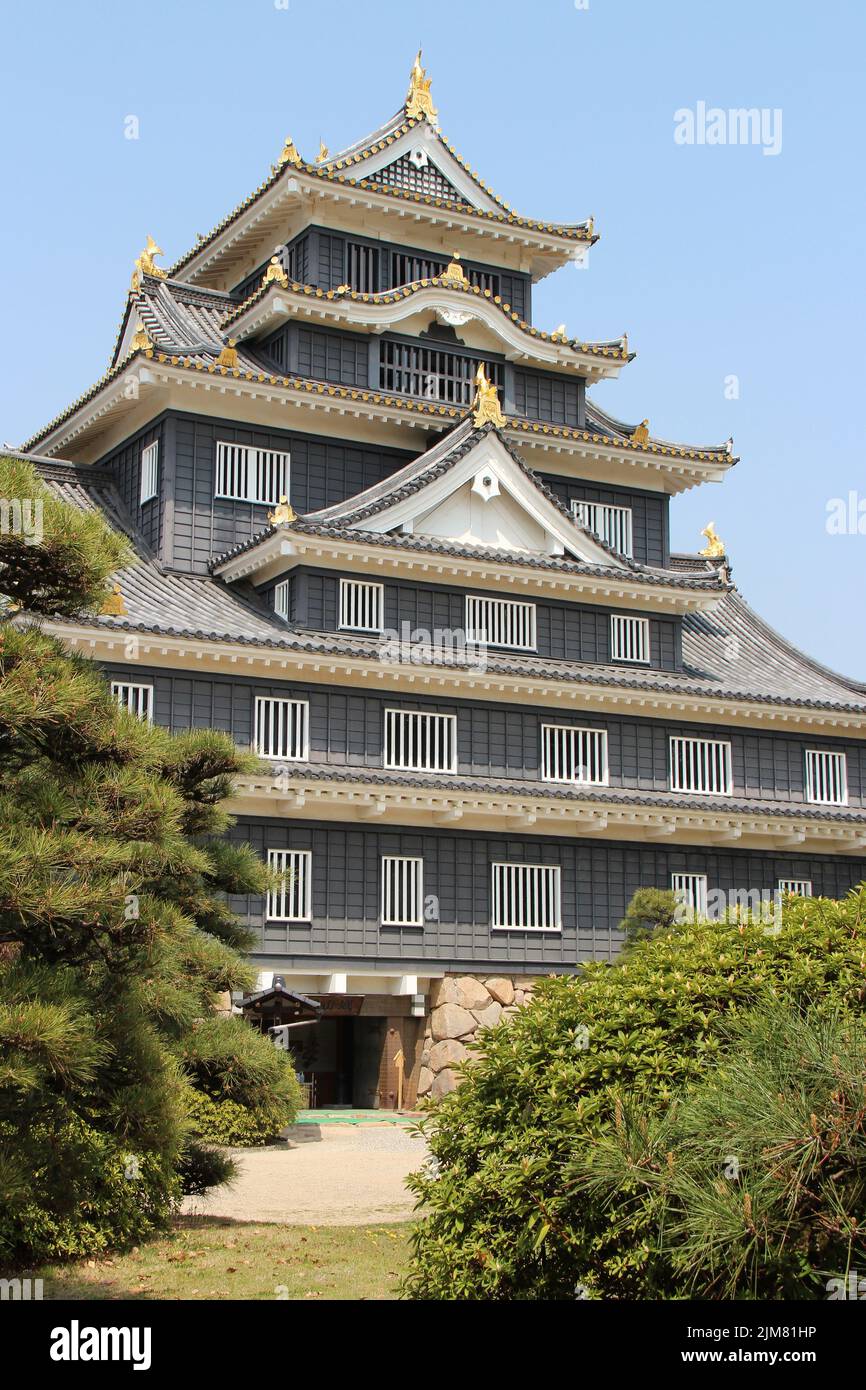 castle in okayama (japan Stock Photo - Alamy