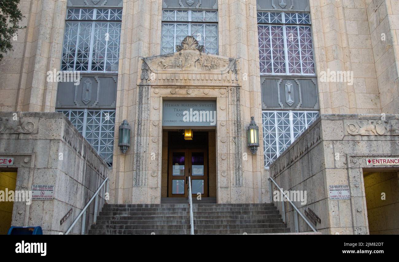 Travis County Courthouse, USA. 04th Aug, 2022. The Travis County ...