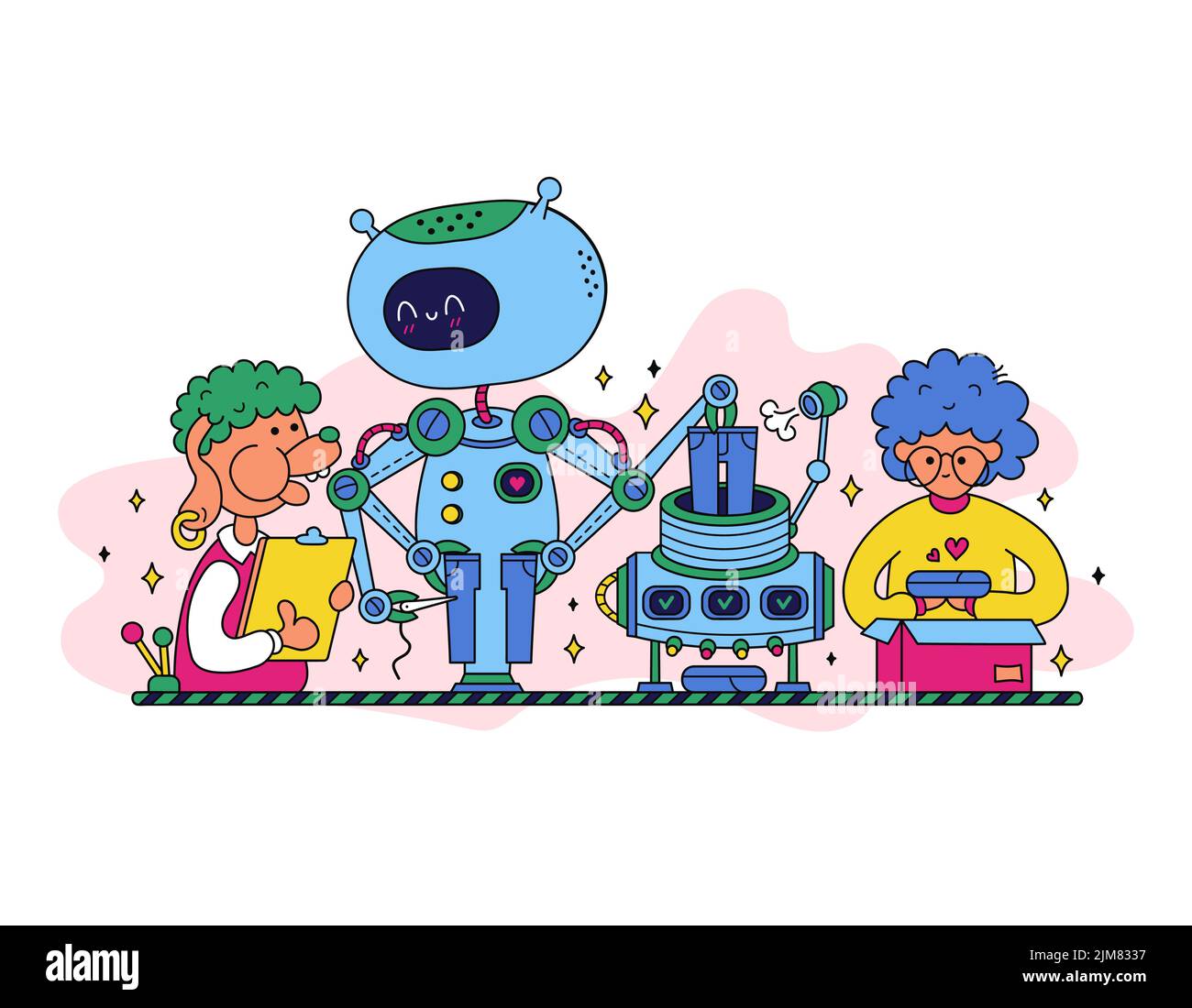 Stylish jeans isolated on Stock Vector Images - Alamy