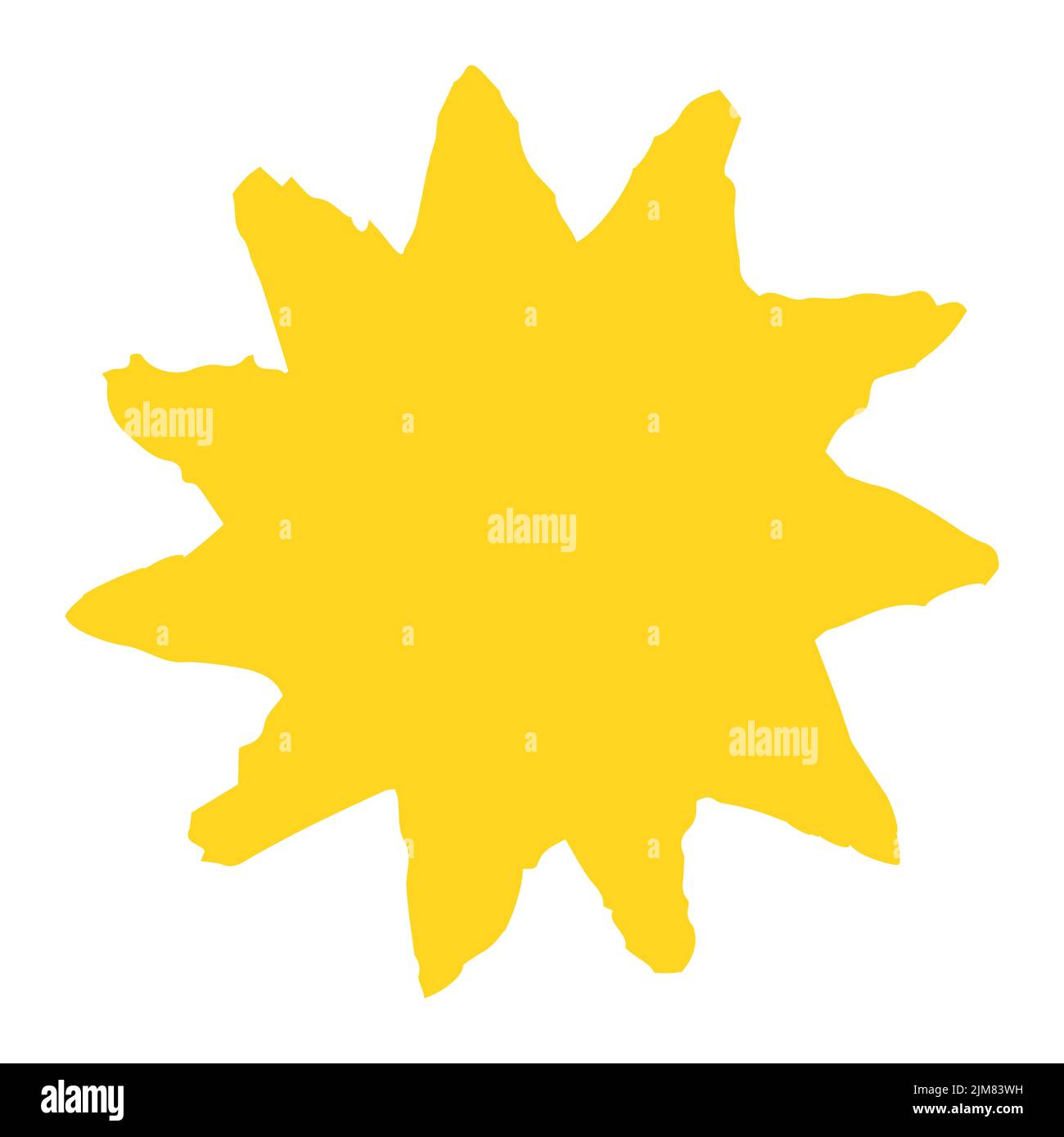 Hand drawn Sun painted with ink brush Stock Vector Image & Art - Alamy