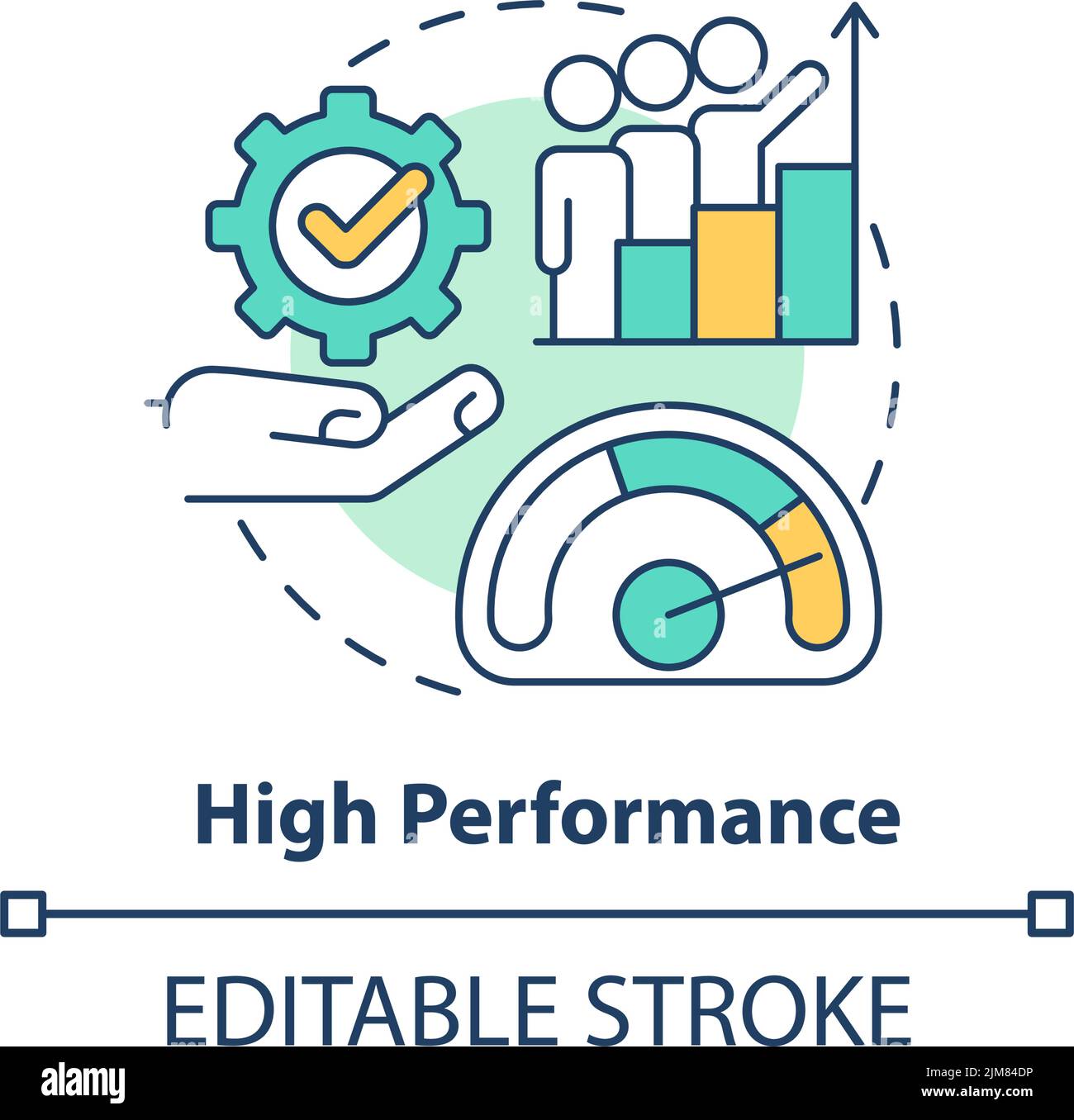 High performance concept icon Stock Vector Image & Art - Alamy
