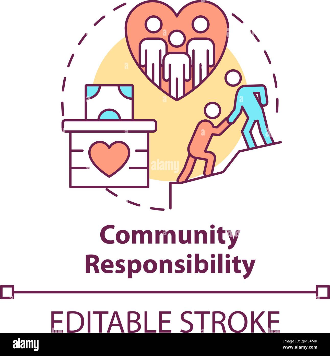 Community responsibility Stock Vector Images - Alamy