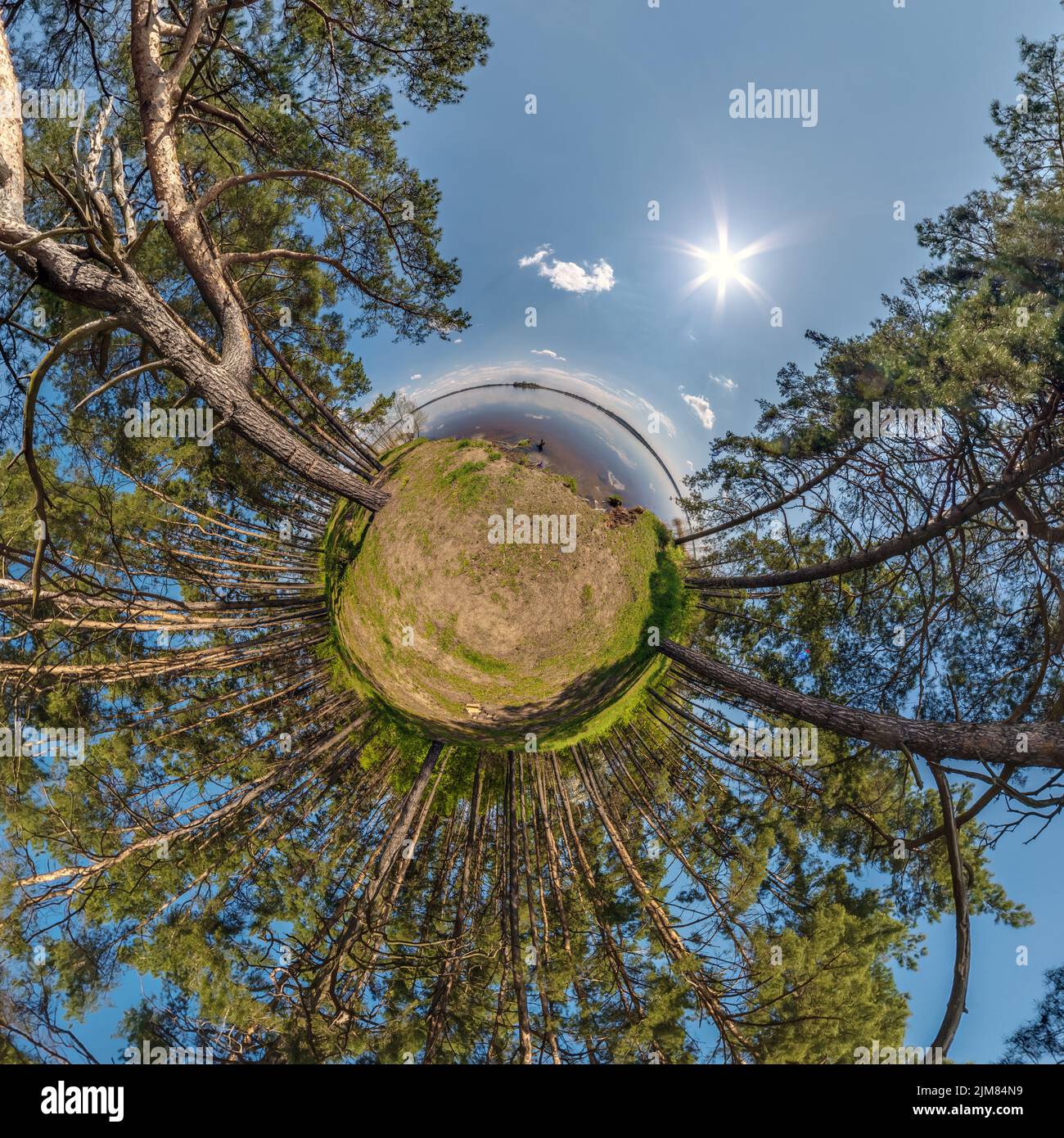 Little planet transformation of spherical panorama 360 degrees ...