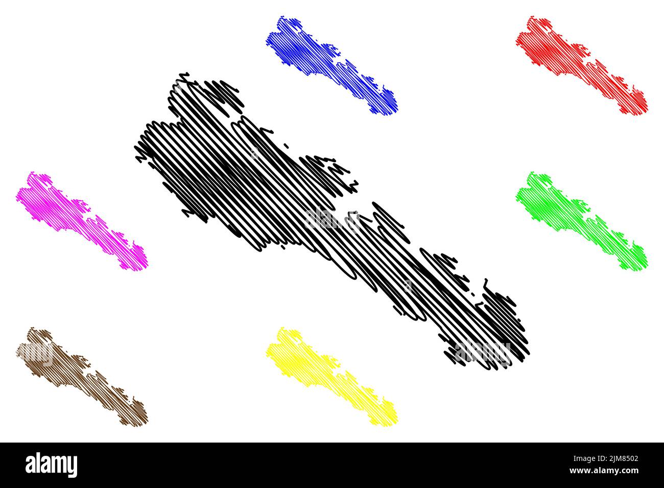 Simeulue island (Republic of Indonesia, South East Asia) map vector ...