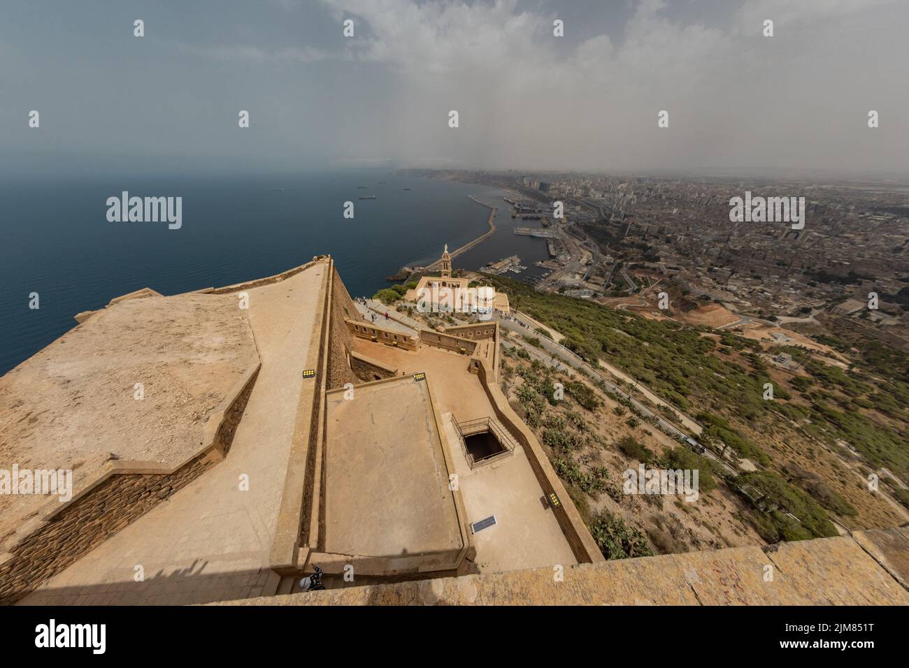 Panoramic view from the Santa Cruz fortress, one of the three forts in ...