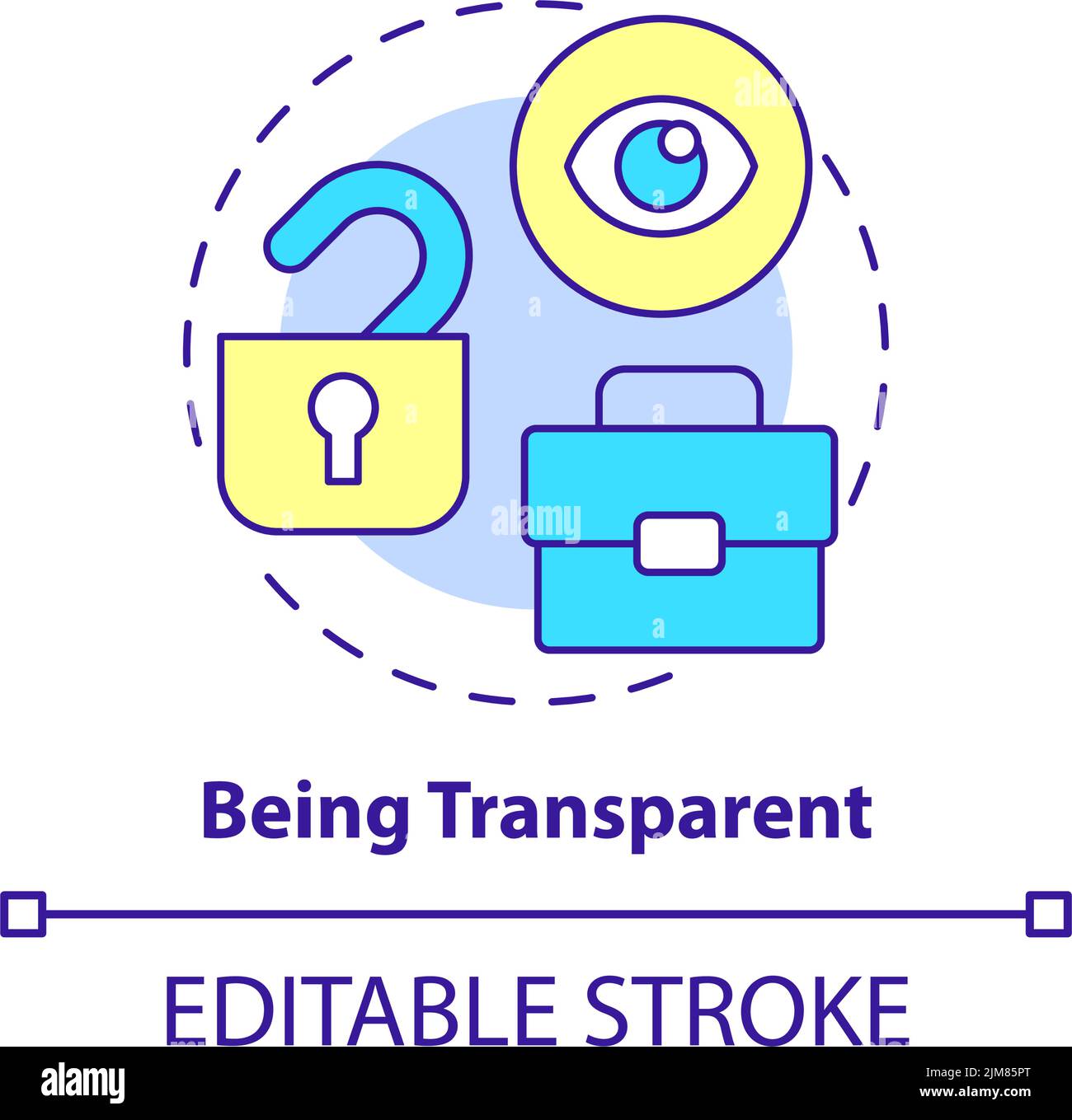 Being transparent concept icon Stock Vector Image & Art - Alamy