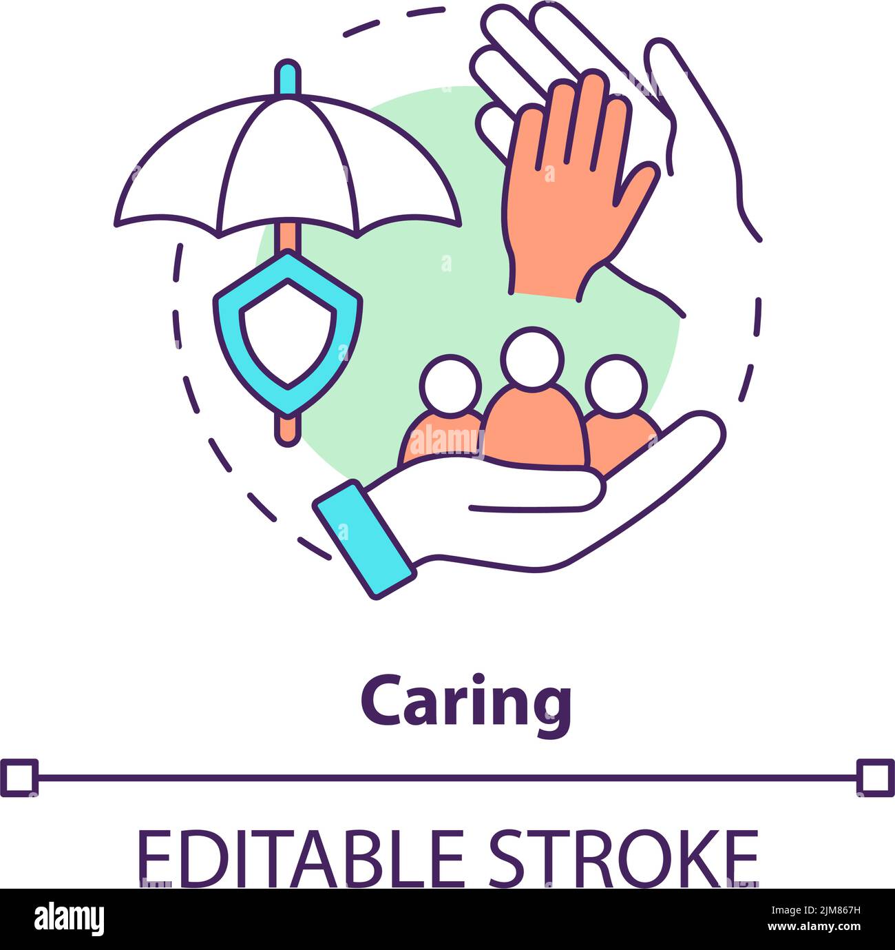 Caring relationship outline hi-res stock photography and images - Alamy