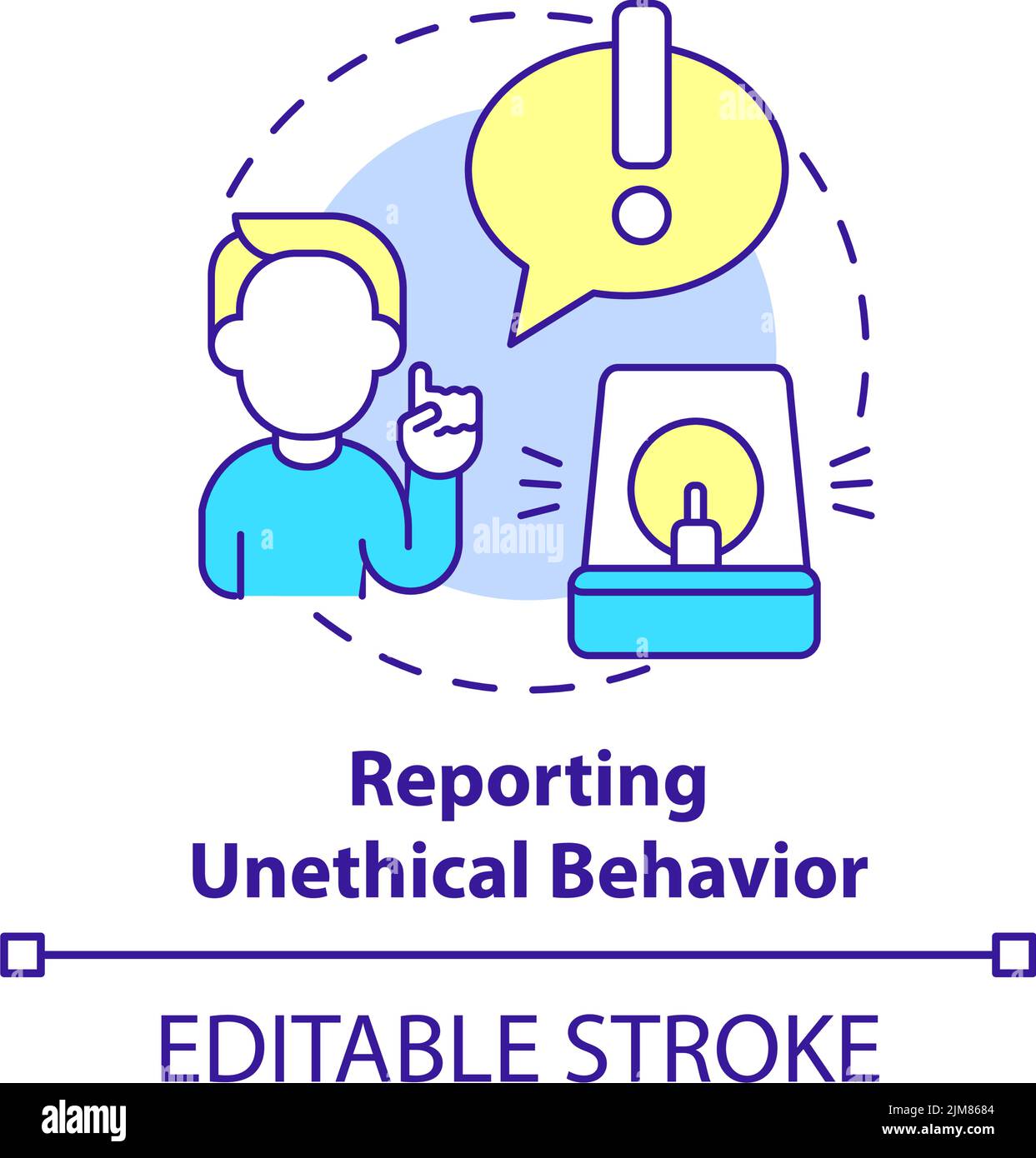 Reporting unethical behavior concept icon Stock Vector Image & Art - Alamy Reporting unethical behavior concept icon Stock Vector Image & Art - Alamy