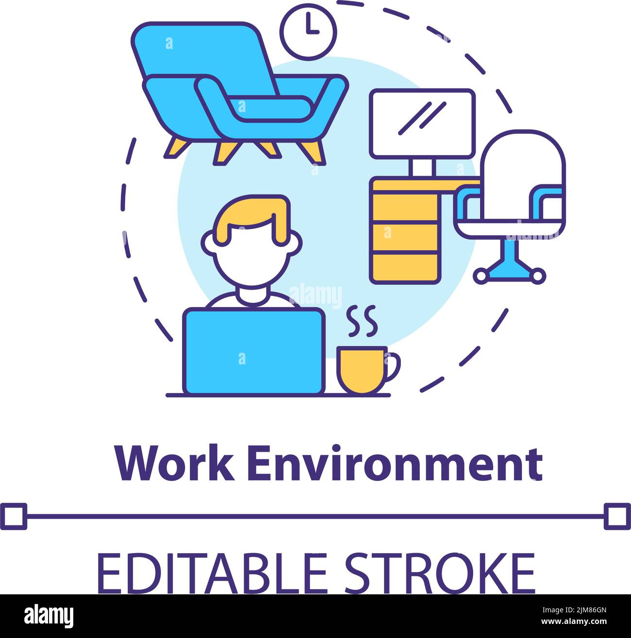 Work environment concept icon Stock Vector Image & Art - Alamy Work environment concept icon Stock Vector Image & Art - Alamy