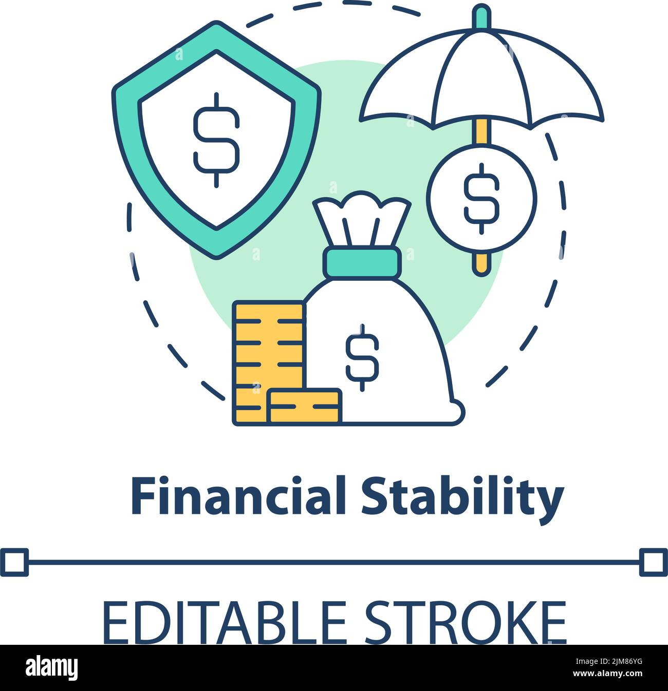 Financial stability concept icon Stock Vector Image & Art - Alamy
