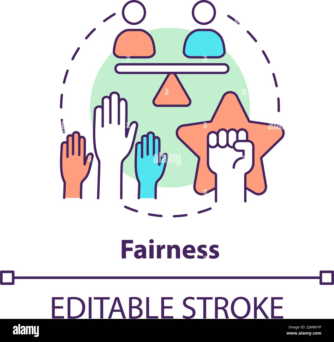 Fairness concept icon Stock Vector Image & Art - Alamy