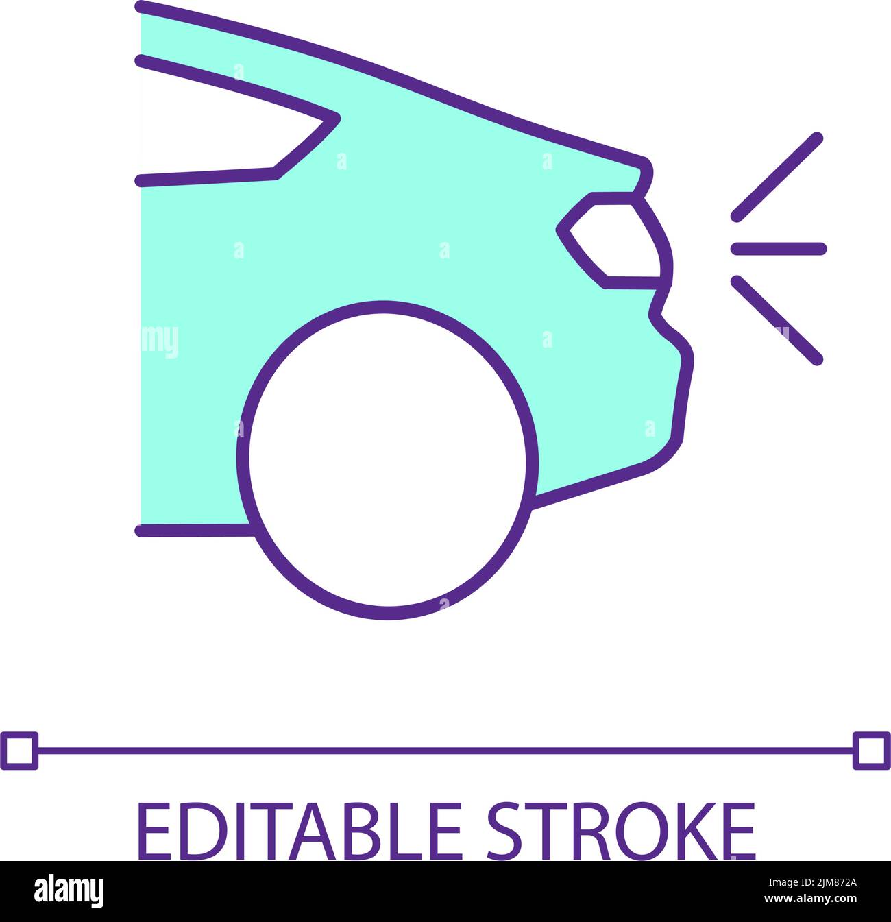 Rear position lamp RGB color icon Stock Vector Image & Art - Alamy