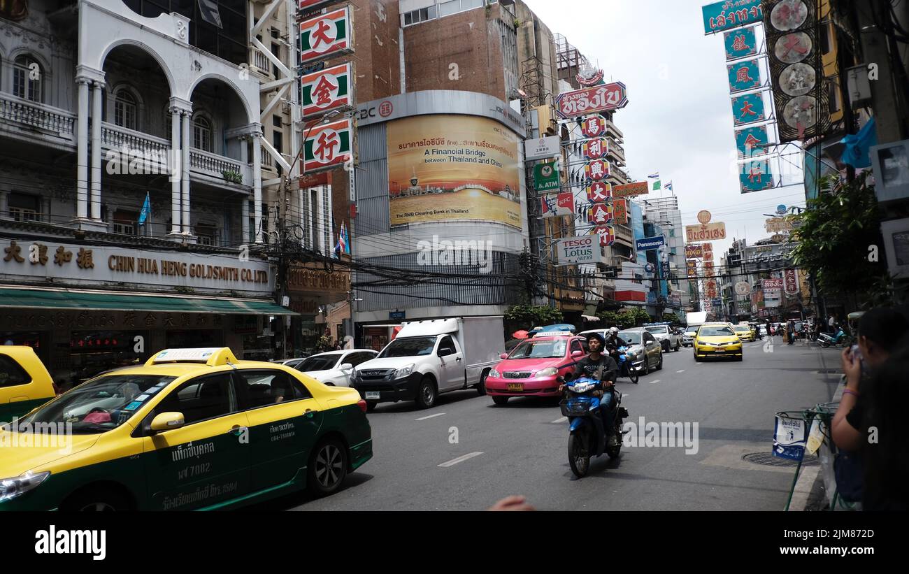 Yaowarat Road in Samphanthawong District Chinatown Bangkok Thailand Stock Photo - Alamy