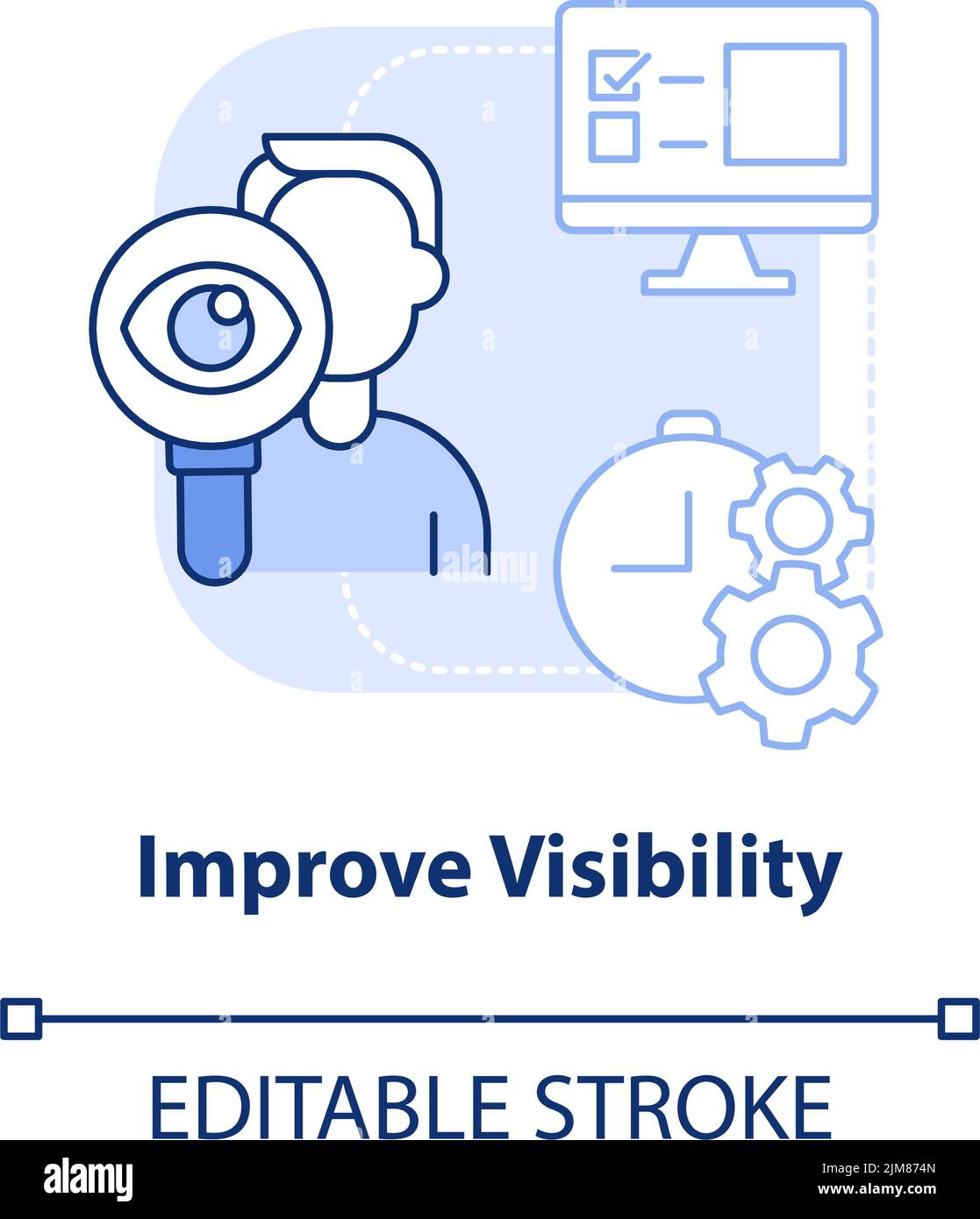 Improve visibility light blue concept icon Stock Vector Image & Art - Alamy Improve visibility light blue concept icon Stock Vector Image & Art - Alamy