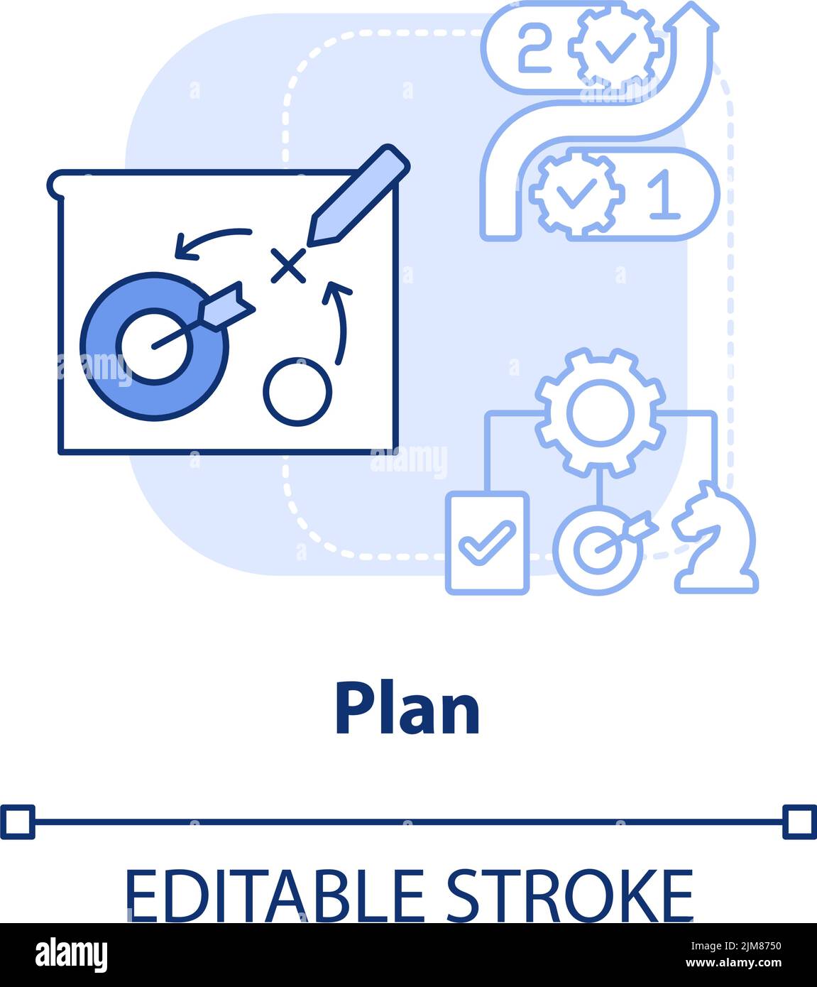 Plan light blue concept icon Stock Vector Image & Art - Alamy