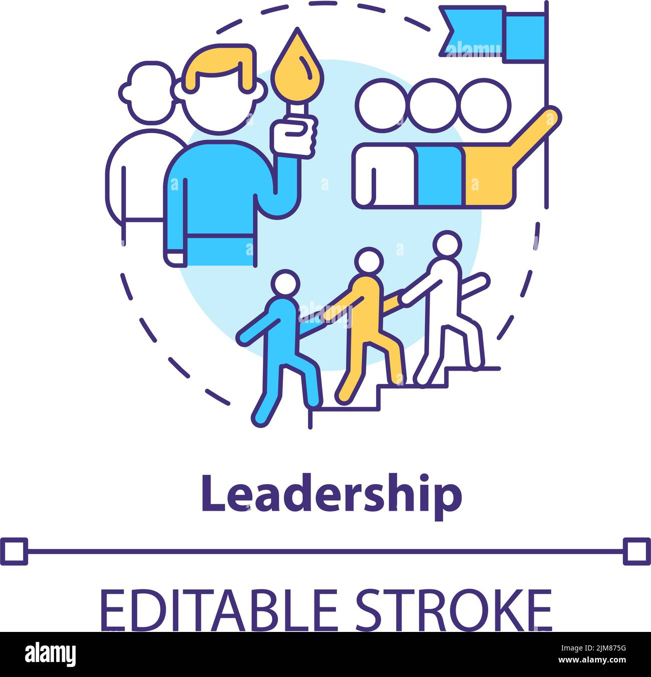 Leadership concept icon Stock Vector Image & Art - Alamy