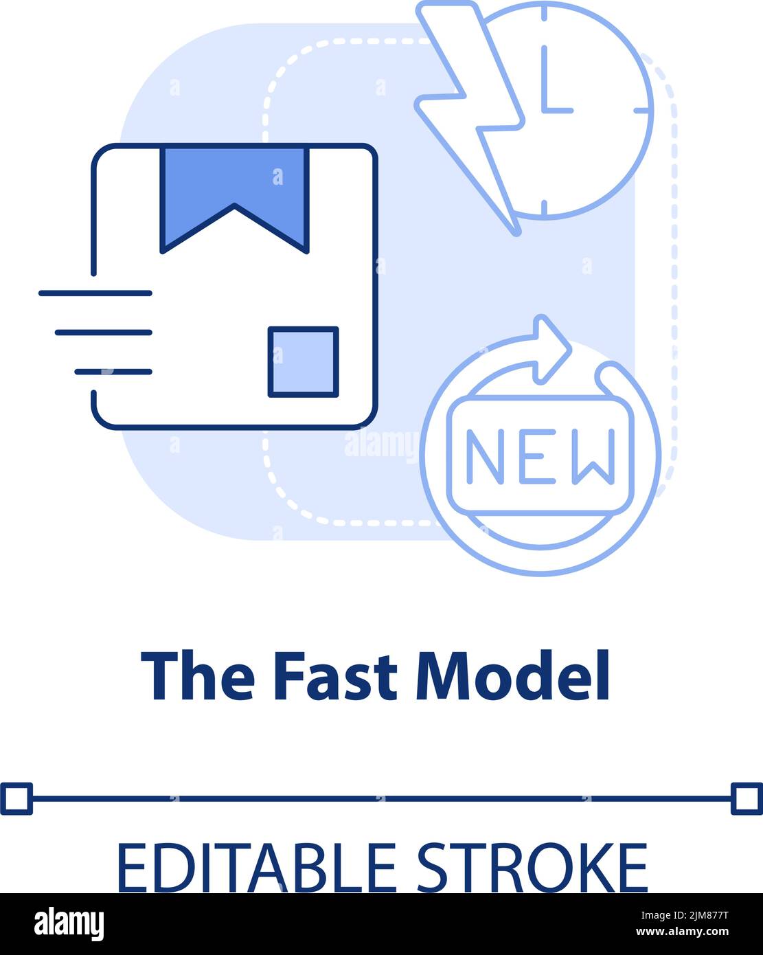 Fast model light blue concept icon Stock Vector Image & Art - Alamy