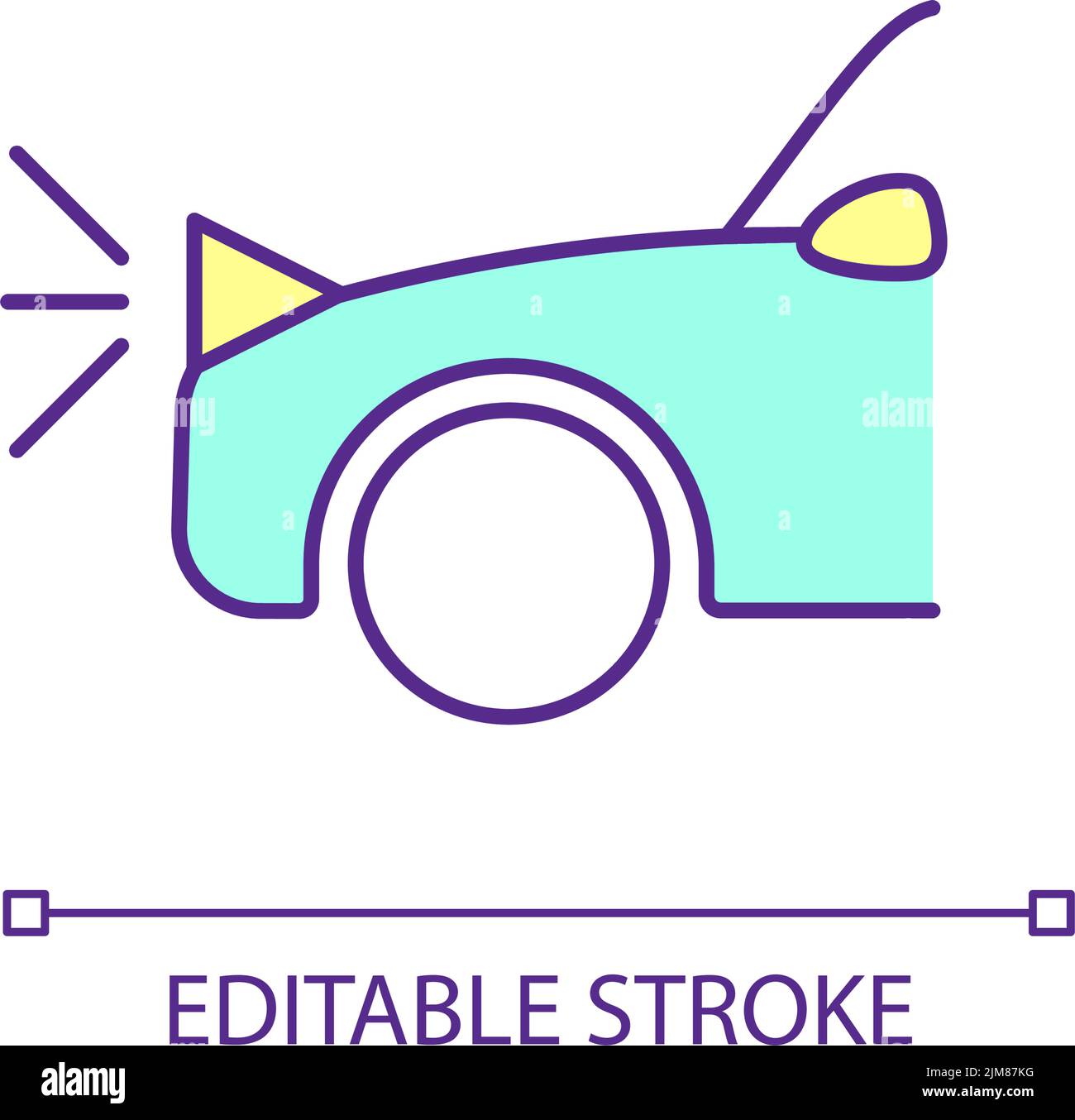 Vehicle headlights RGB color icon Stock Vector Image & Art - Alamy