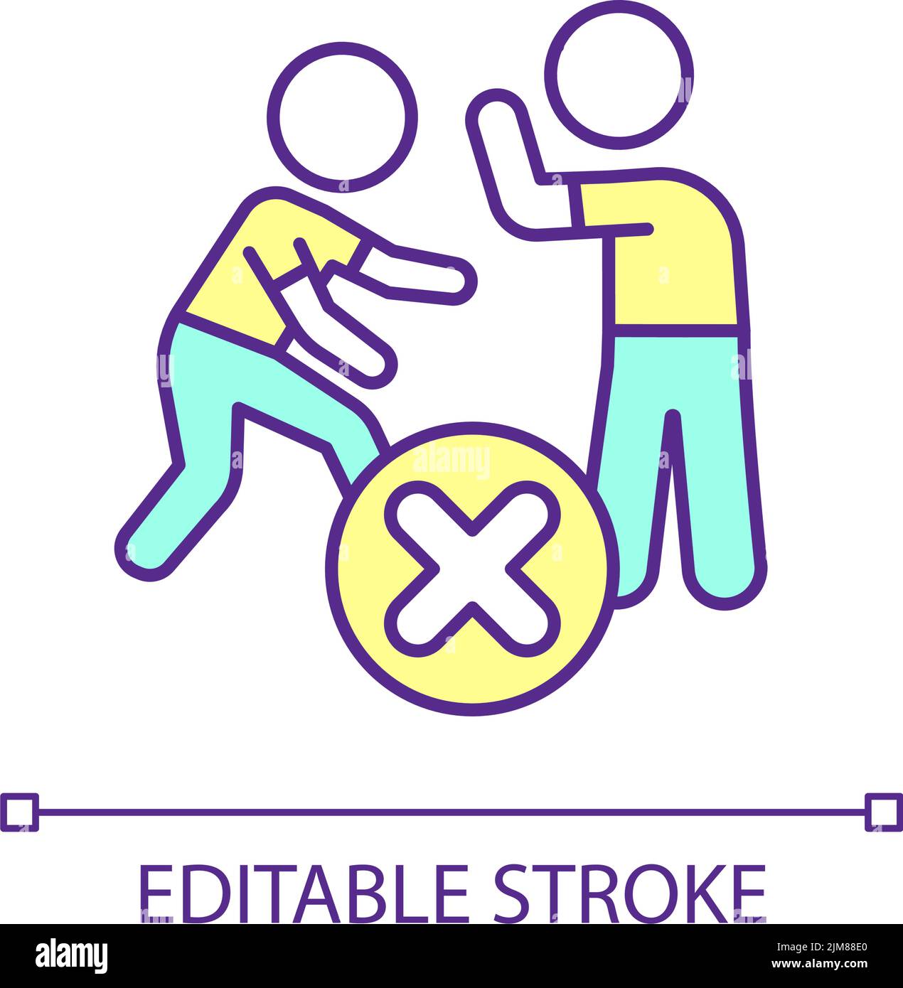 Do not conflict RGB color icon Stock Vector Image & Art - Alamy