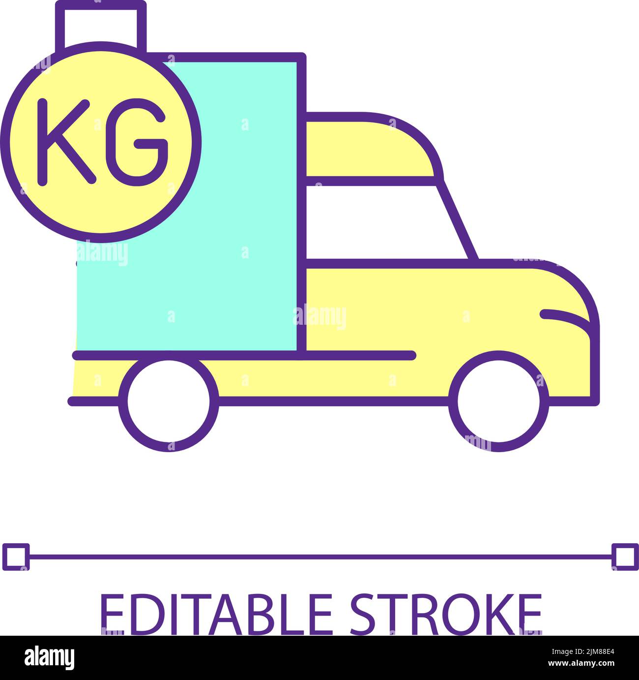 Truck load transfer Stock Vector Images - Alamy