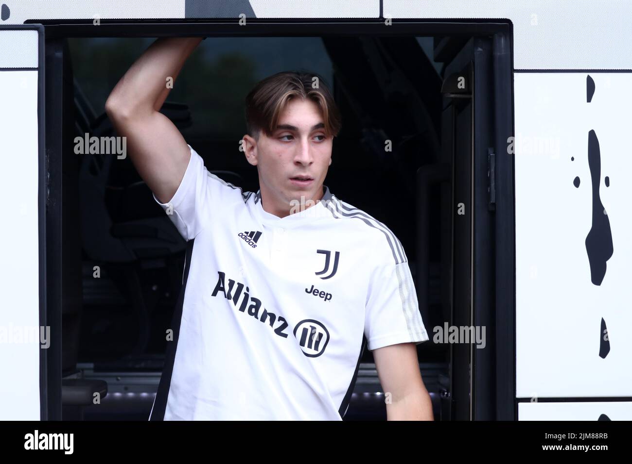 Fabio Miretti of Juventus Fc looks on before the Friendly Match between ...